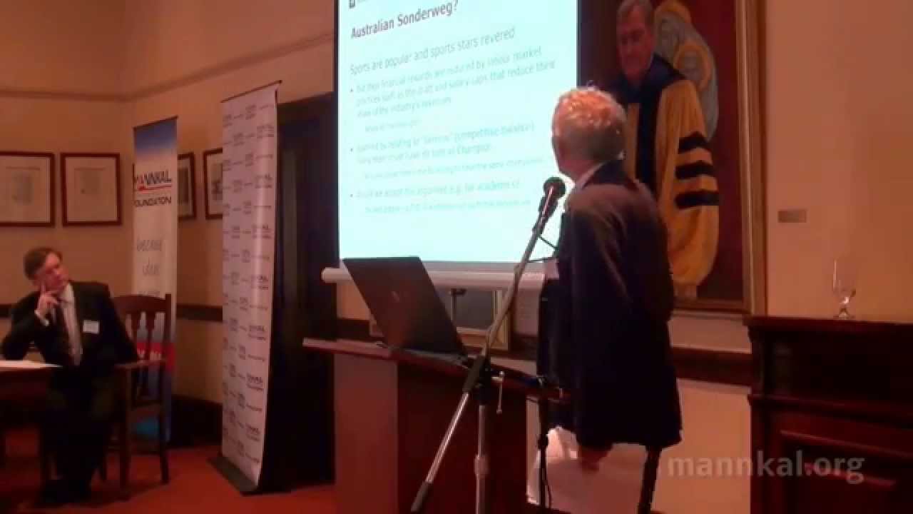 Richard Pomfret: The Economics of Sport in Australia - YouTube