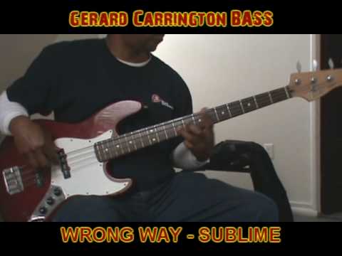 Sublime Wrong way bass cover - YouTube