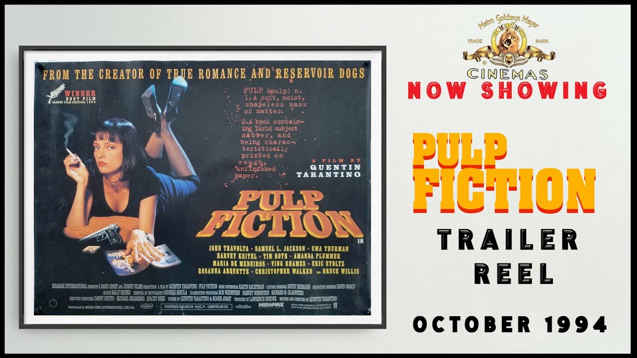 PULP FICTION (October 1994 MGM Cinema Trailer Reel) -- Home Cinema ...