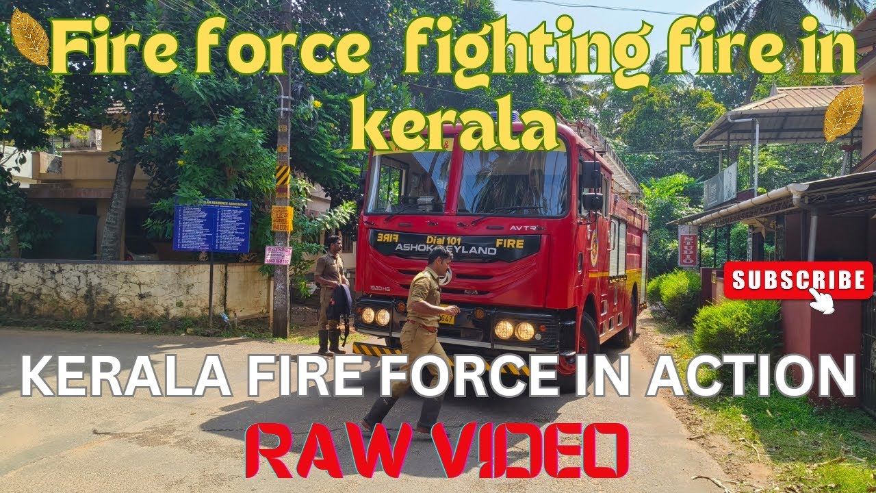 Kerala fire and rescue force extinguishing fire| Kerala| Moto Vlogs ...