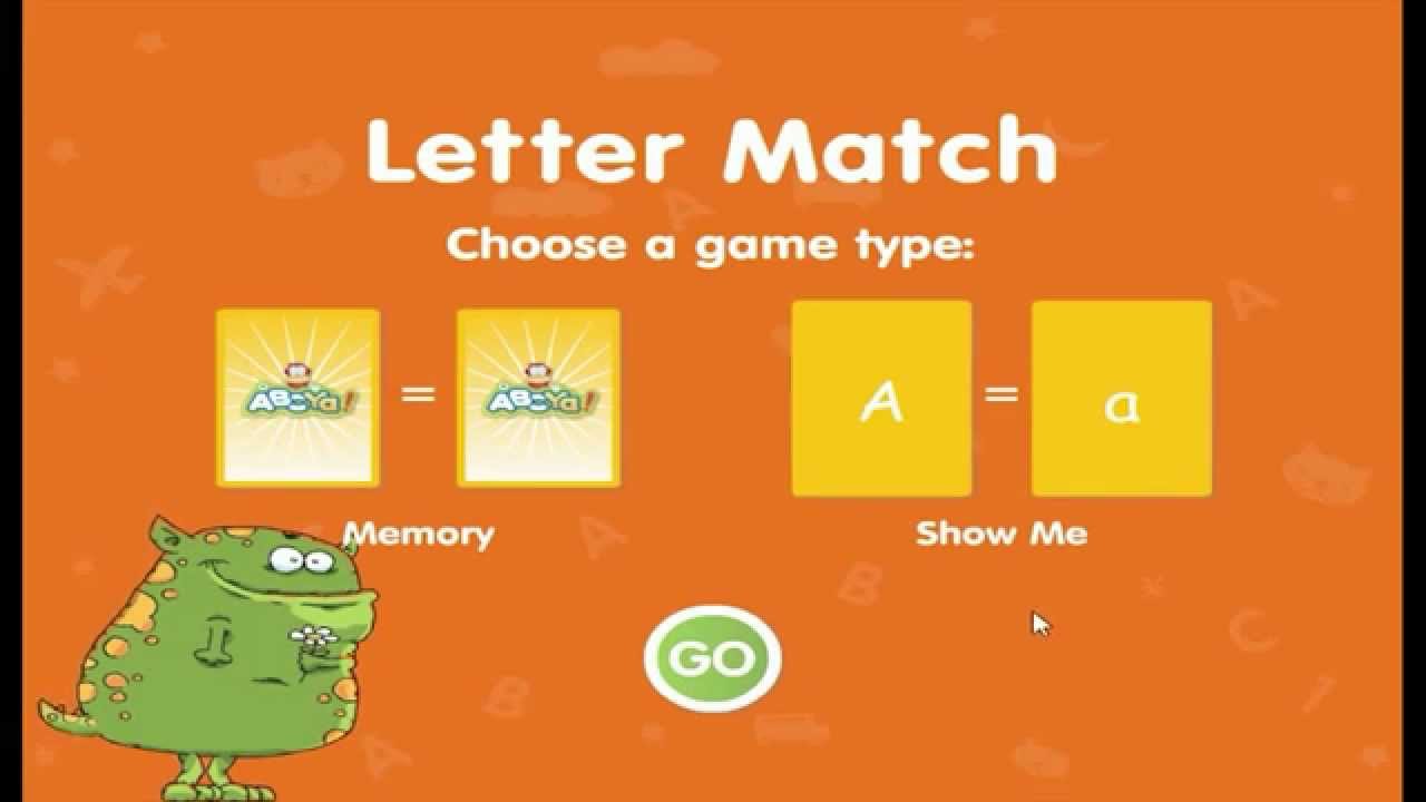 ABC Letter Match Pre K Learning - YouTube