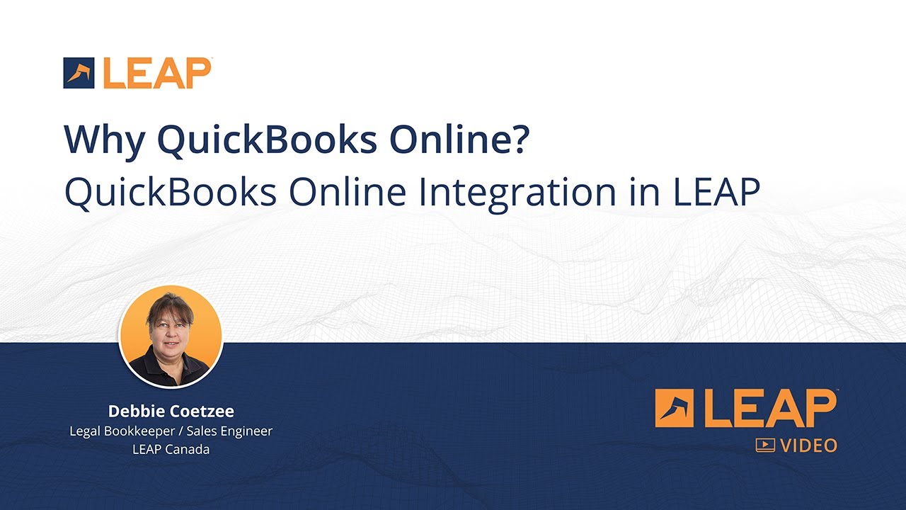 Why QuickBooks Online? QuickBooks Online Integration in LEAP - YouTube