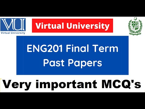 Eng201 Past MCQs Most Important for Final Term Preparation ...