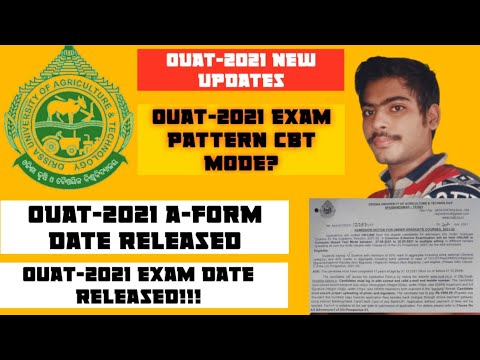 Ouat-2021 Exam Date || Ouat New Updates || Ouat-2021 Form will be ...