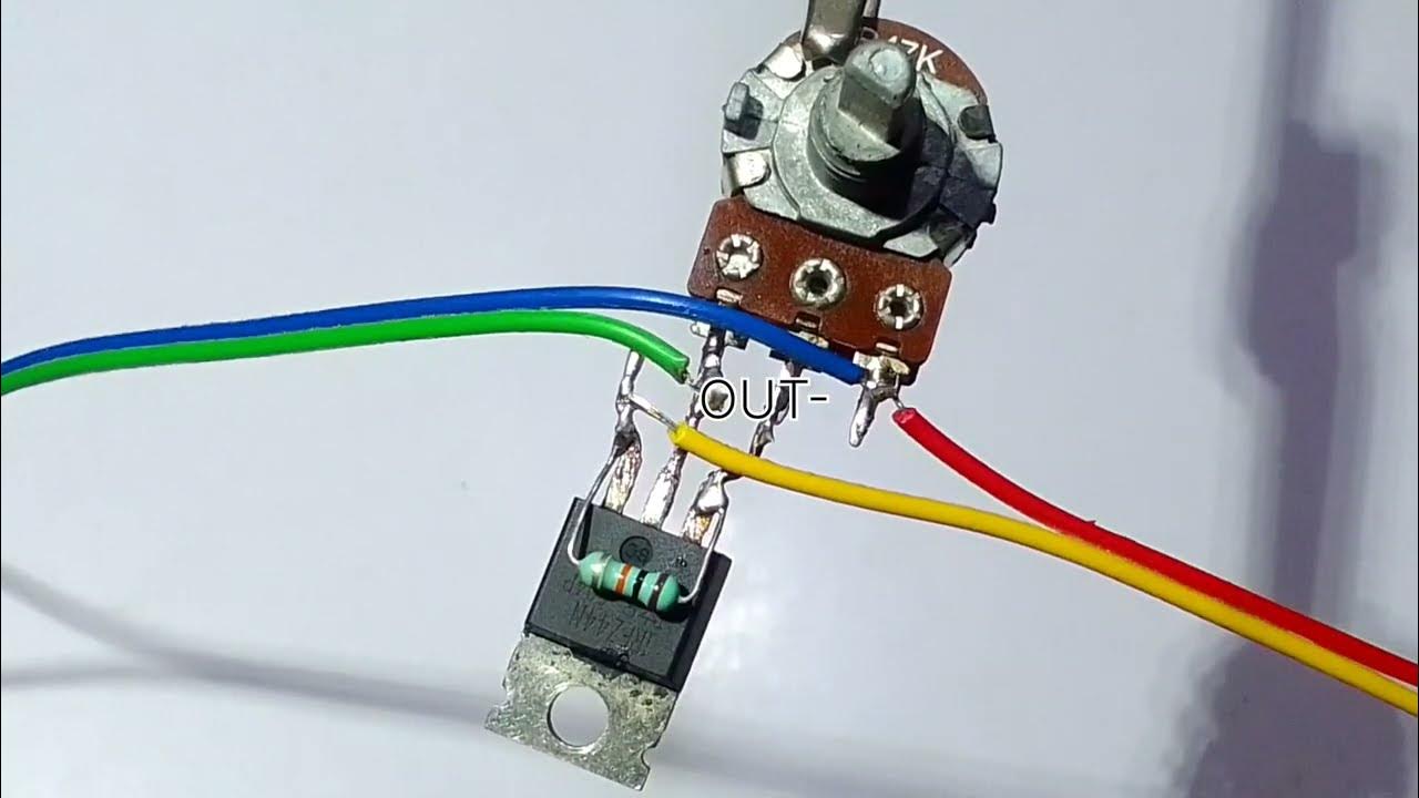 How To Make Voltage Regulator using IRFZ44N Mosfet adjustable Voltage Regulator - YouTube