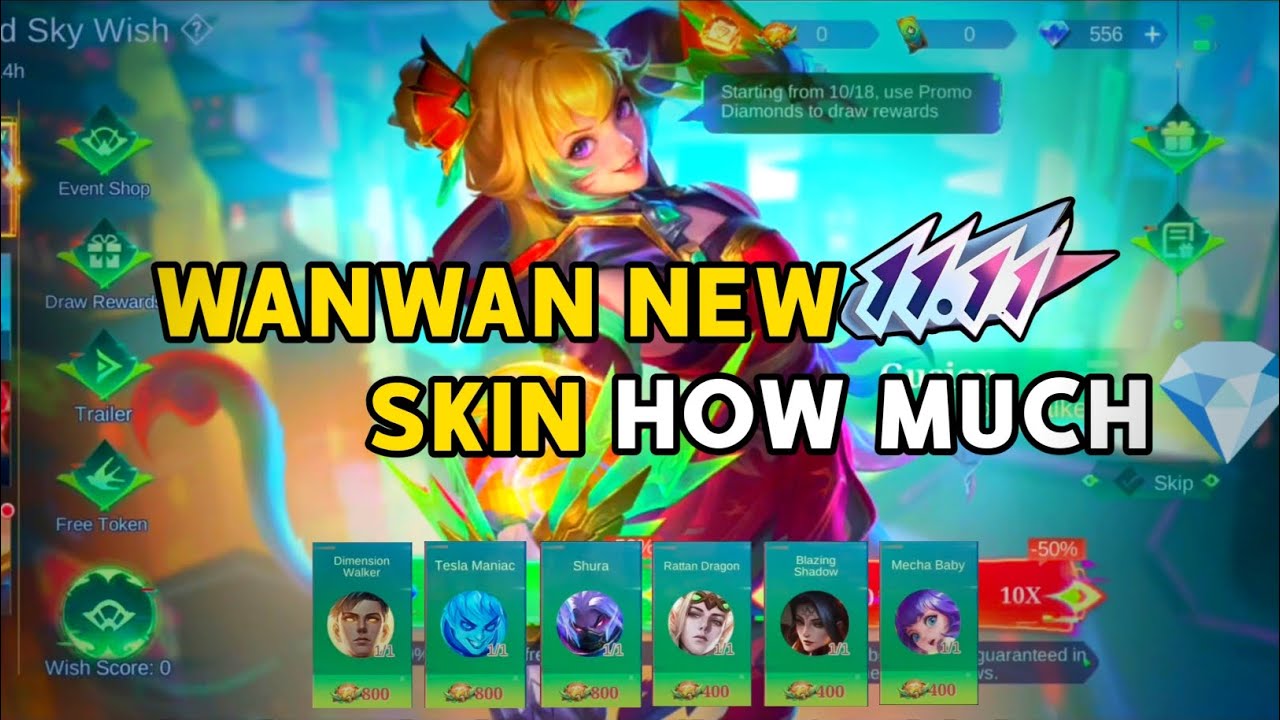 WANWAN NEW 11.11 SKIN ! 🥰 HOW MUCH COST💎 EVENT TUTORIAL ️ - YouTube