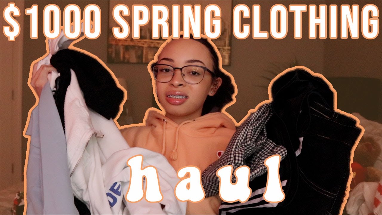 My $1000 Spring TRY ON Haul!! | aliyah simone - YouTube