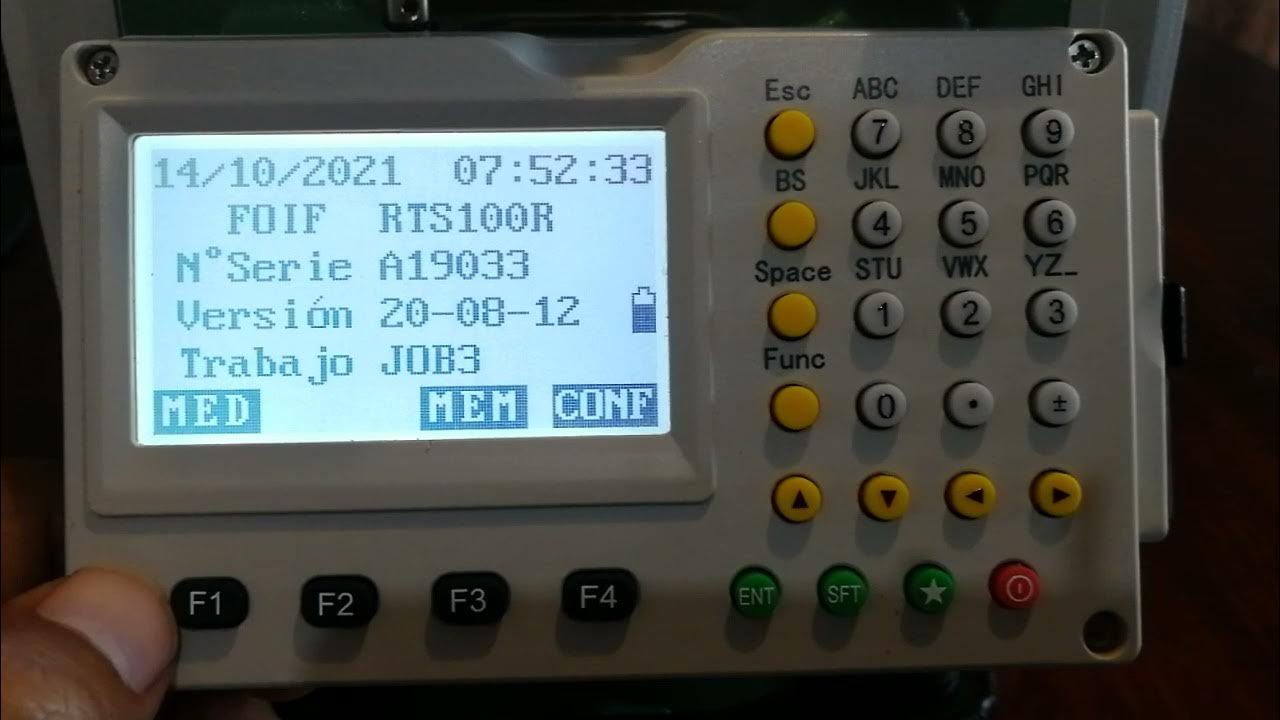 FOIF RTS 102 Estacionar la estación - YouTube