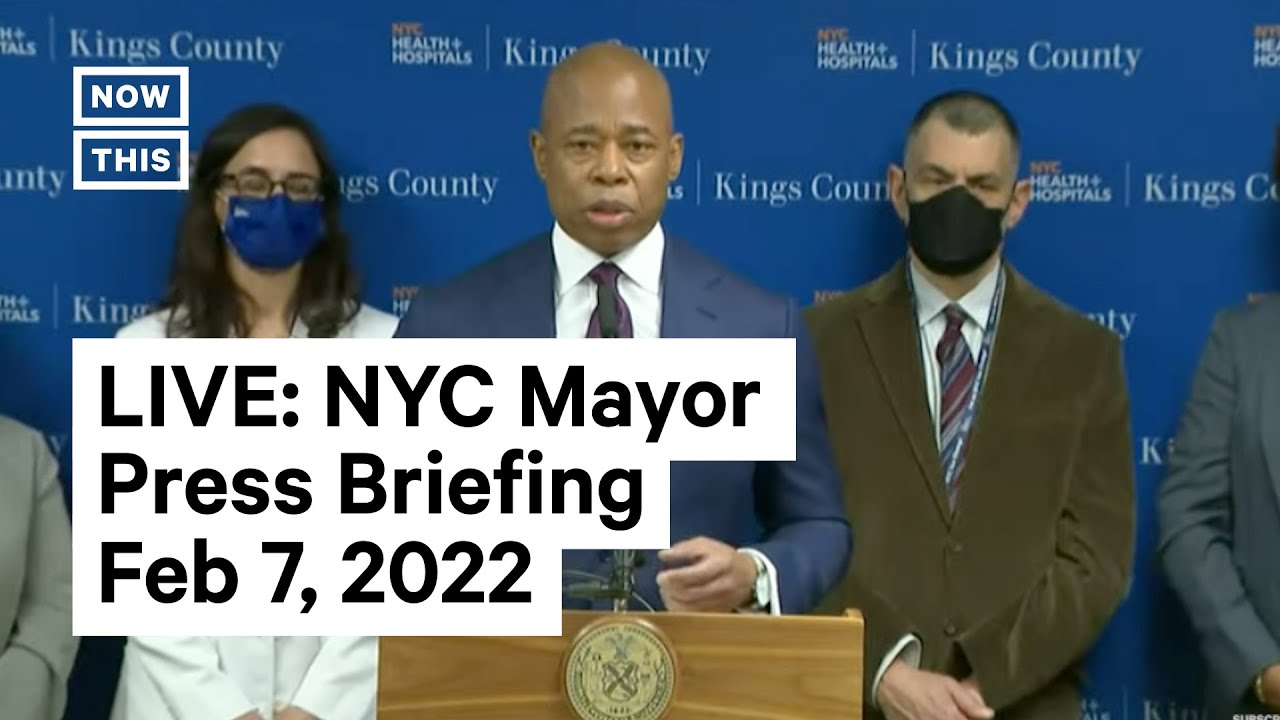 NYC Mayor Eric Adams Holds Press Conference I LIVE - YouTube