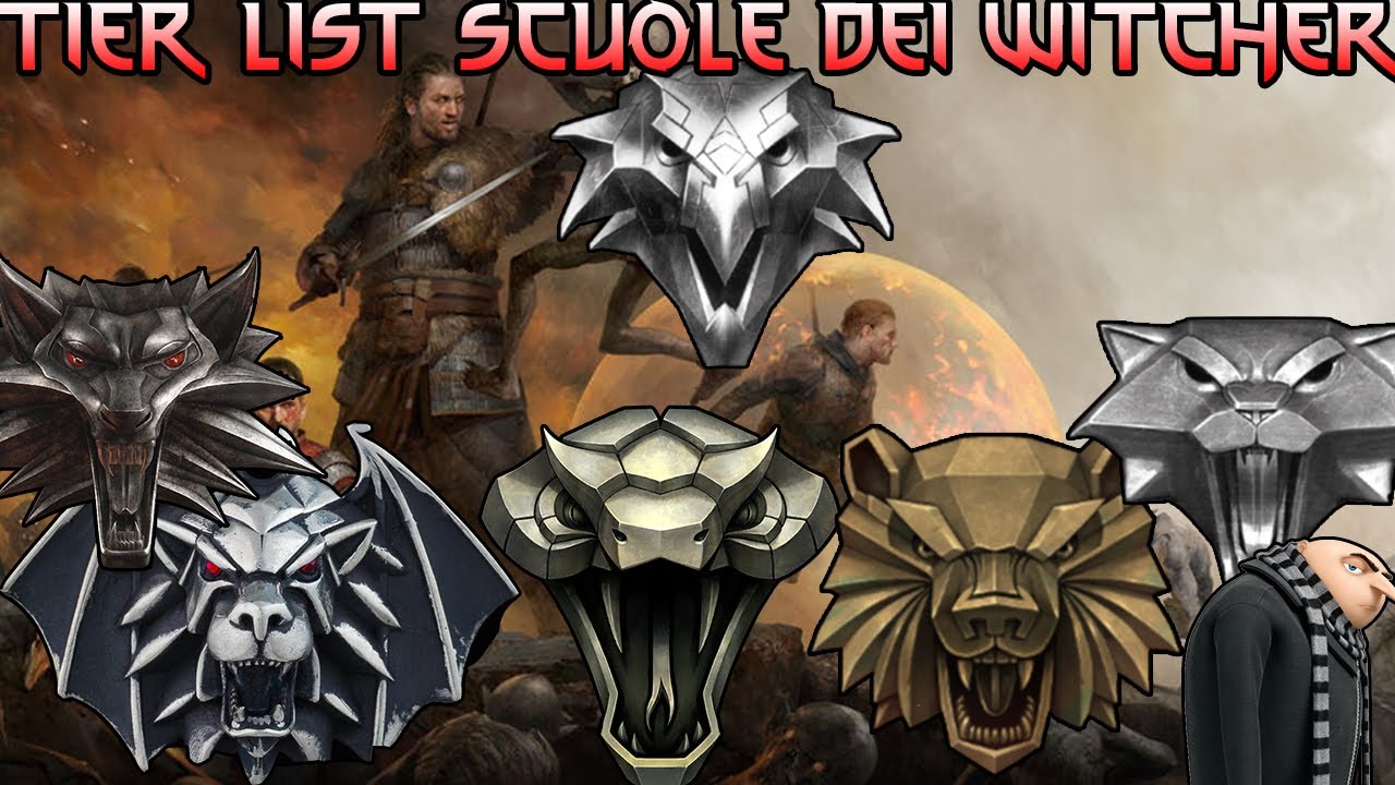 Tier List: Le scuole dei Witcher! (The Witcher ITA) - YouTube