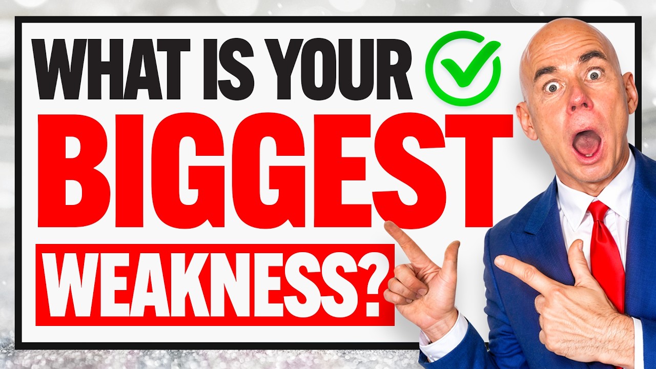 WHAT IS YOUR BIGGEST WEAKNESS? (How to ANSWER this DIFFICULT JOB ...