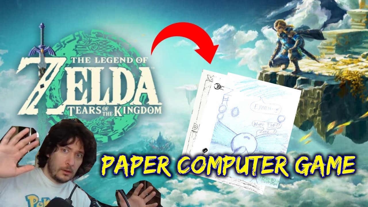 How to Make a ZELDA TEARS OF THE KINGDOM Paper Computer Game - YouTube