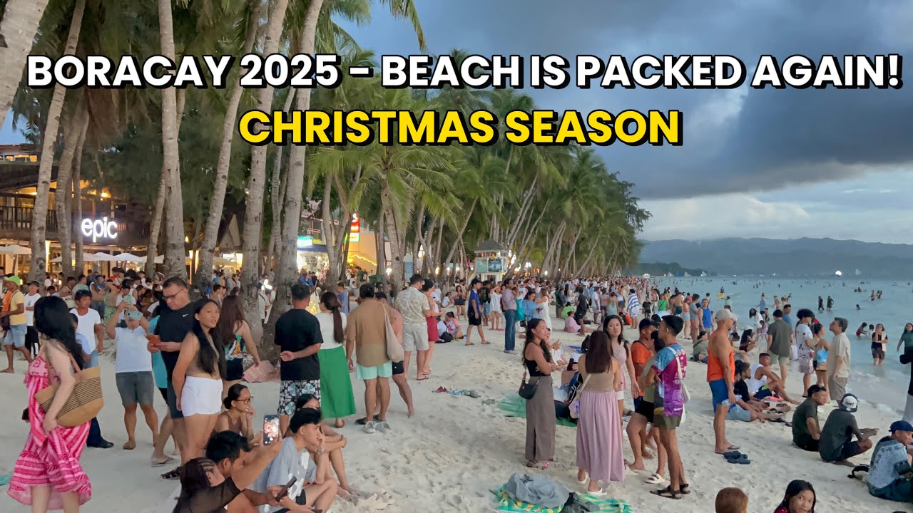 BORACAY Philippines | December 21 2025 | Busy Sunday Crowded Walk Tour ...