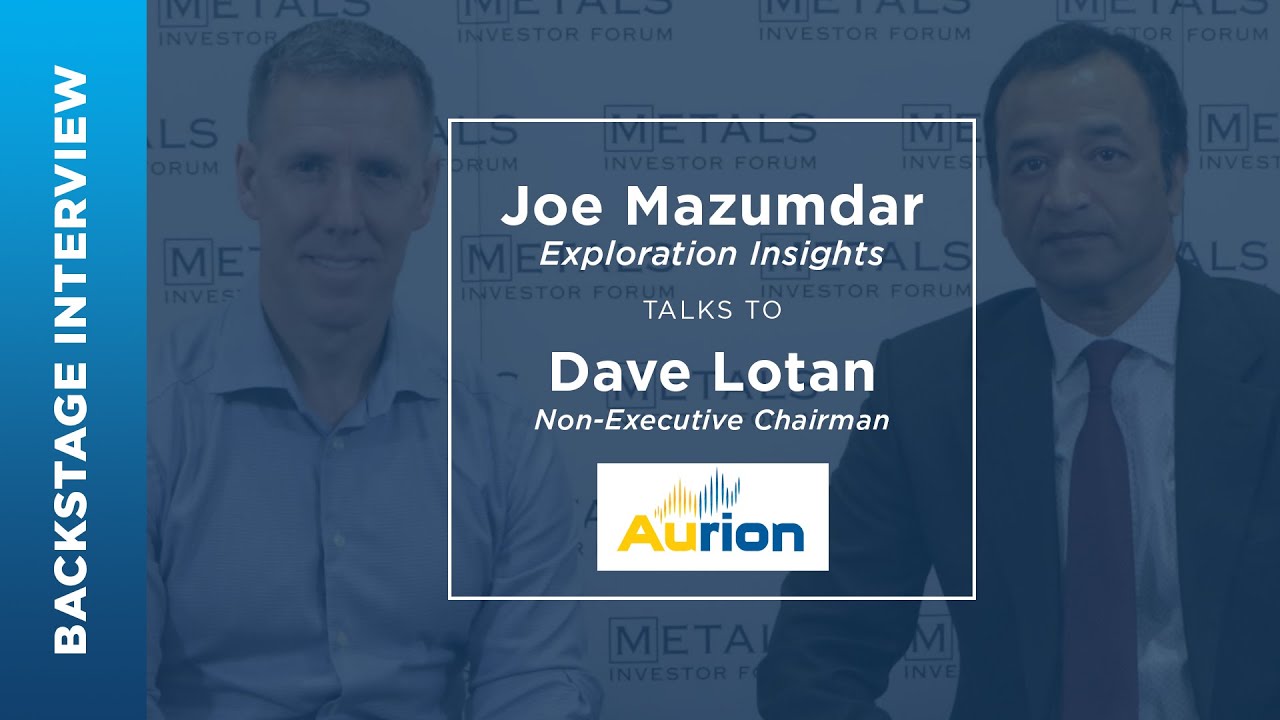 Dave Lotan of Aurion Resources Ltd. talks to Joe Mazumdar at the March ...