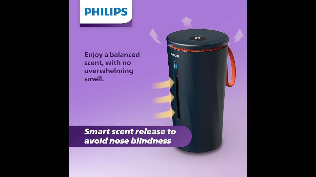 Philips OlfaPure 7300 Smart Car Aroma Scent Diffuser - YouTube