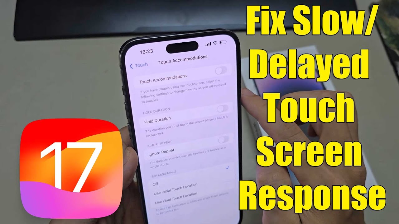 How to Fix Slow/Delayed Touch Screen Response on iPhone iOS 17 - YouTube