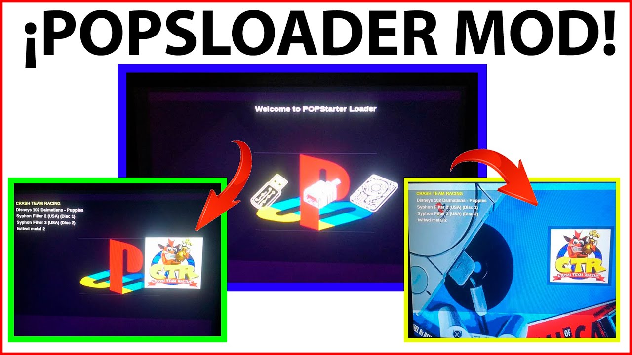 💥¡FINALENTE UNA VERSION MODIFICADA DEL POPSLOADER! [PASO A PASO] IMÁGENES en LISTA DE JUEGOS PS1 ...