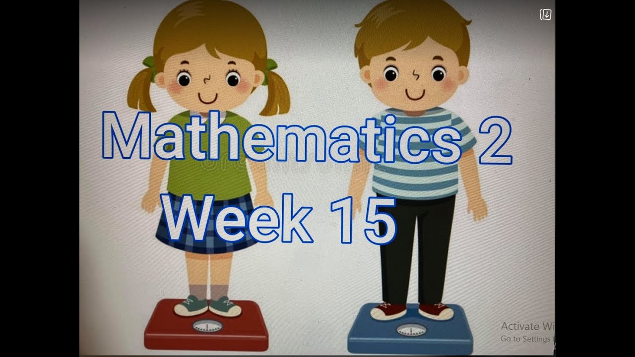 Maths 2 Week 15 - YouTube