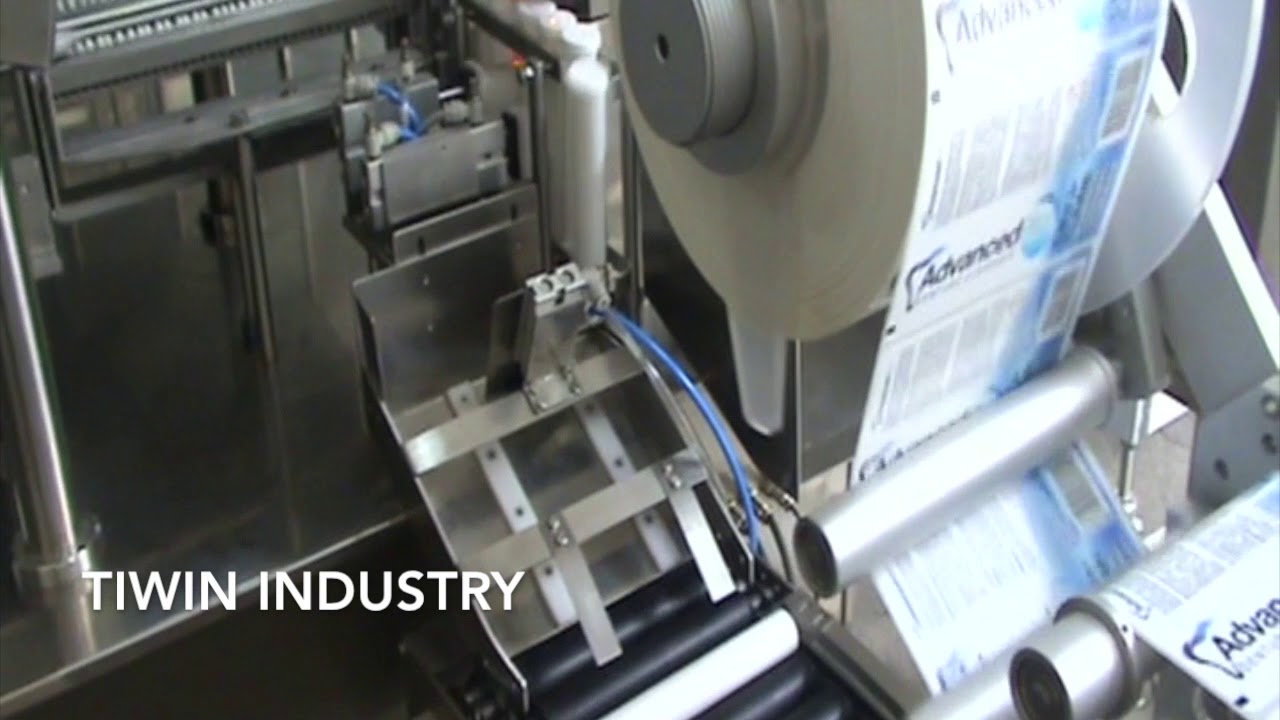 Effervescent tablet packing and labeling machine - YouTube