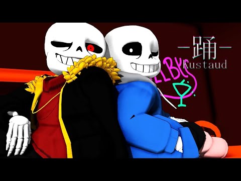 【UndertaleAU MMD】SansとFell!Sansで踊【Kustard】 - YouTube