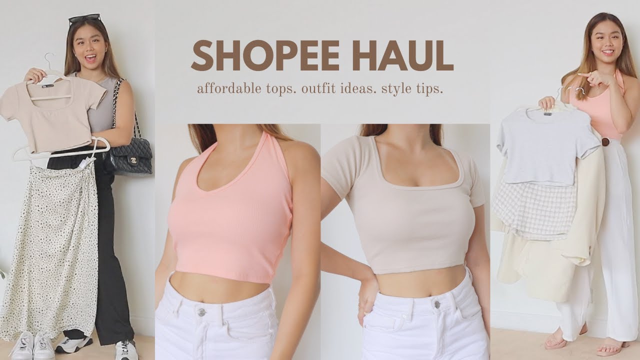BEST shopee haul | affordable cropped tops to classy outfits (9.9 SALE ...