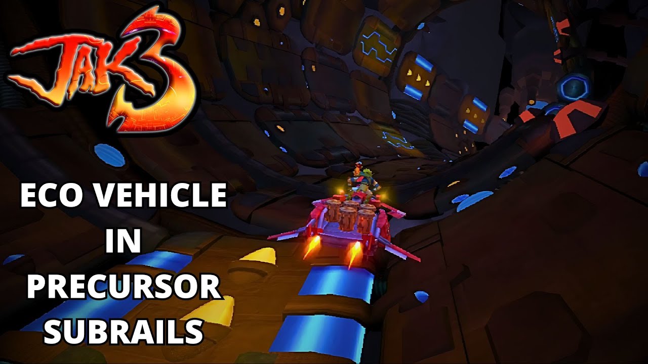 JAK 3 ECO VEHICLE IN PRECURSOR SUBRAILS ! #jakanddaxter #JAK3 #daxter # ...