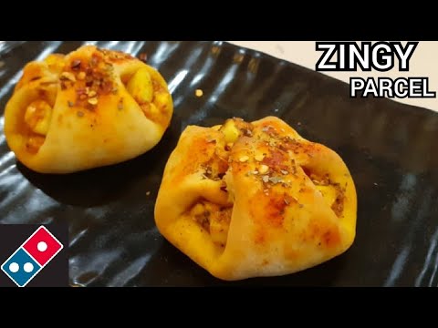 VEG ZINGY PARCEL। DOMINO'S STYLE PANEER PARCEL। WITHOUT OVEN - YouTube