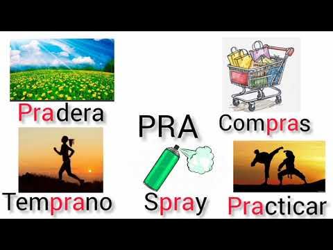 Las Sílabas Pra, Pre, Pri, Pro, Pru Con “PR"- Para Niños Sílabas ...