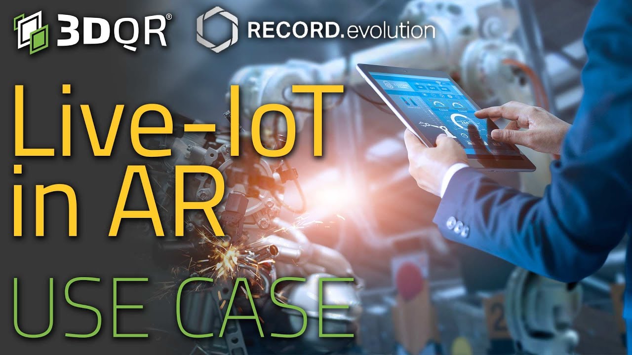 Augmented Reality und Live-IoT von 3DQR und Record Evolution - YouTube