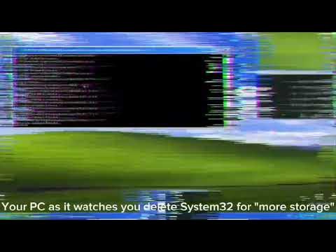 Your PC as it watches you delete System32 for "more storage" - YouTube