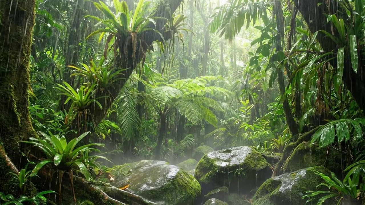 Relaxing Piano and Rain, Deep Sleep and Stop Overthinking, Healing ...