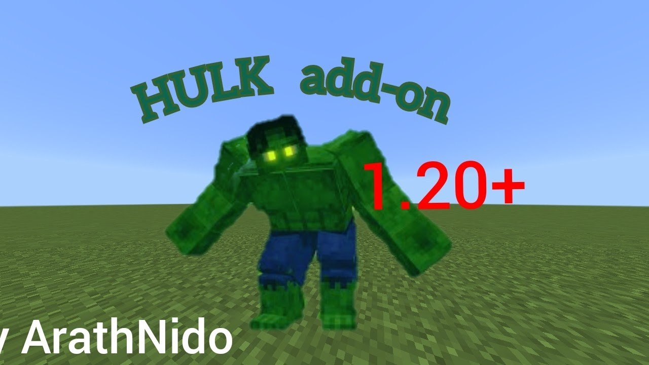 hulk mod in Minecraft pe 1.20 - YouTube