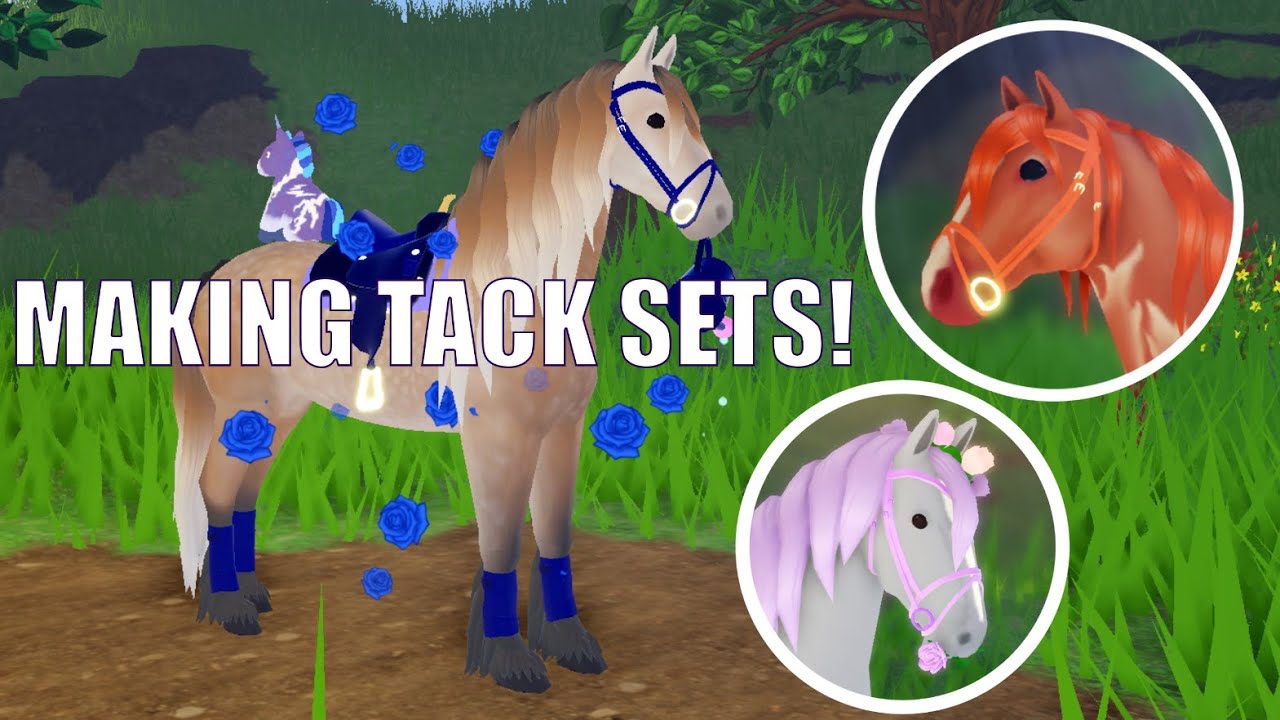 Making tack sets for my horses! - Wild horse islands - YouTube