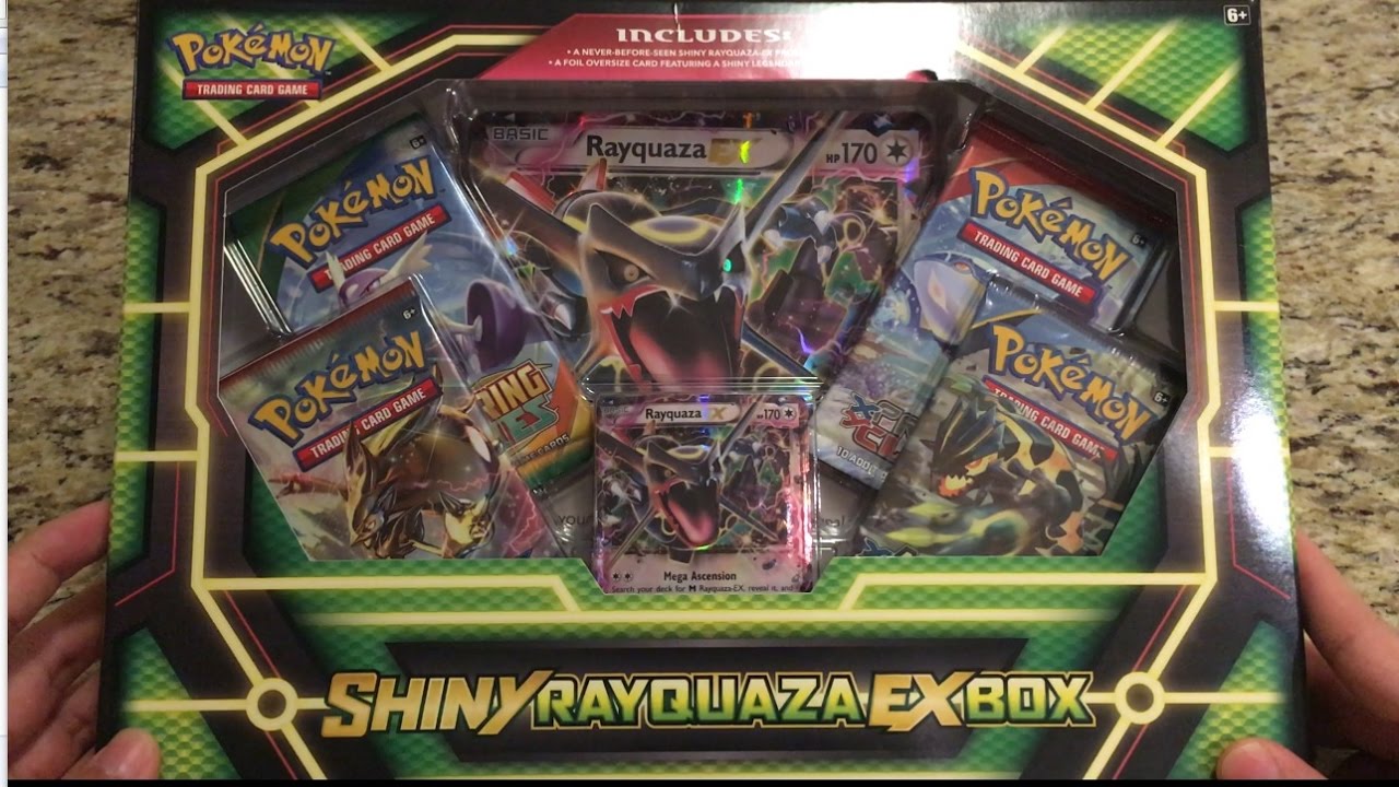 Shiny Rayquaza EX Box - Christmas Gift Opening! - YouTube