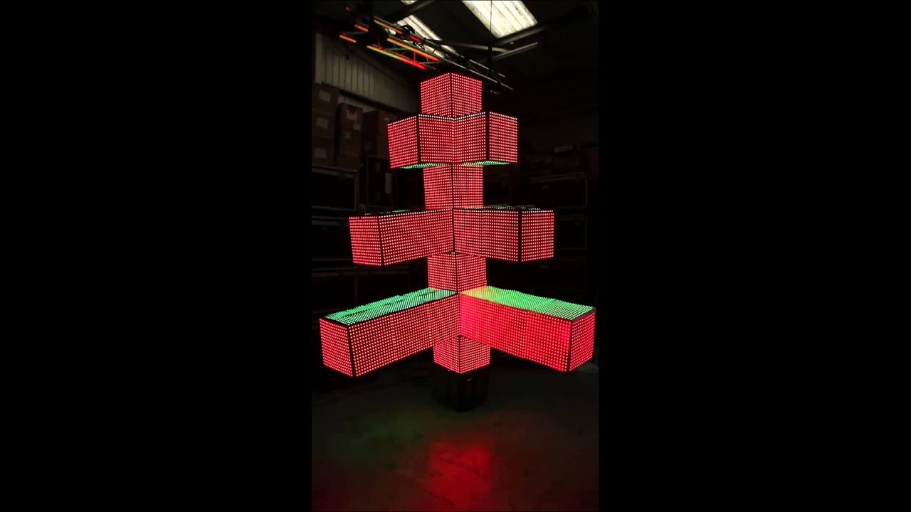 LED christmas tree - Vortex events LTD - YouTube