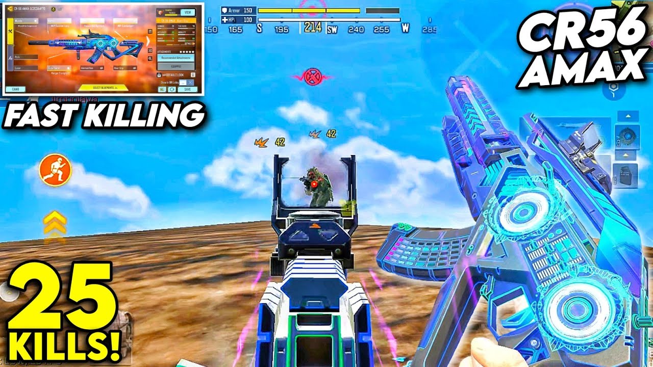 NO RECOIL + FAST KILLING | BEST CR56 AMAX GUNSMITH CODM BR - YouTube