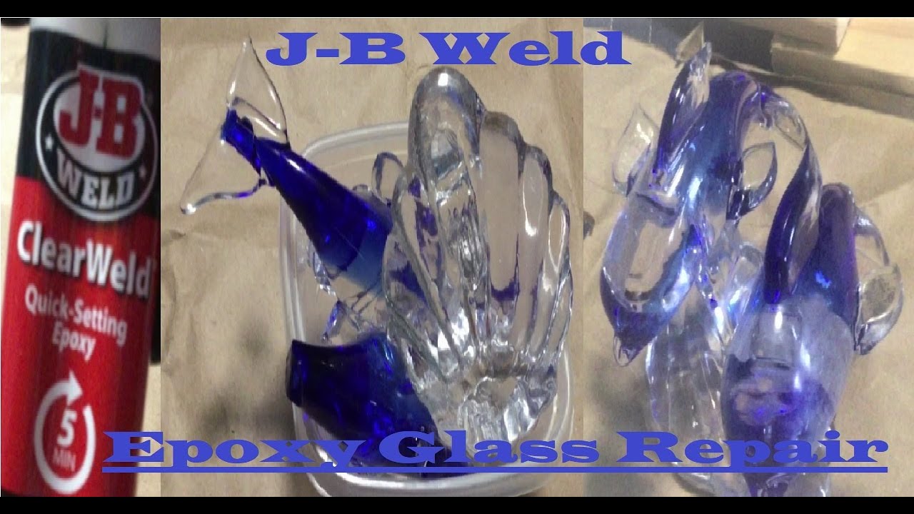How I Repaired a shattered glass Dolphin figurine with JB Weld 5 minute ...