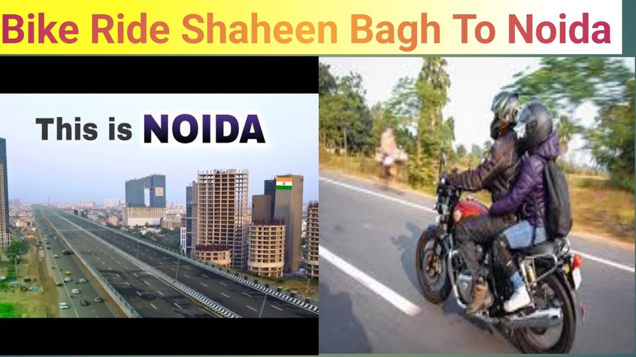 🚦 Evening Ride on Delhi Roads | Shaheen Bagh to Noida Bike View| # ...