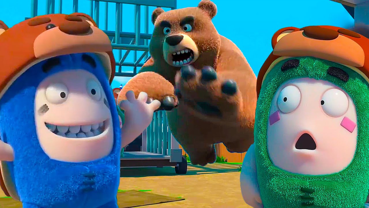 Oddbods Partying with the Bears | Cute Cartoons for Kids @OddbodsMalay ...