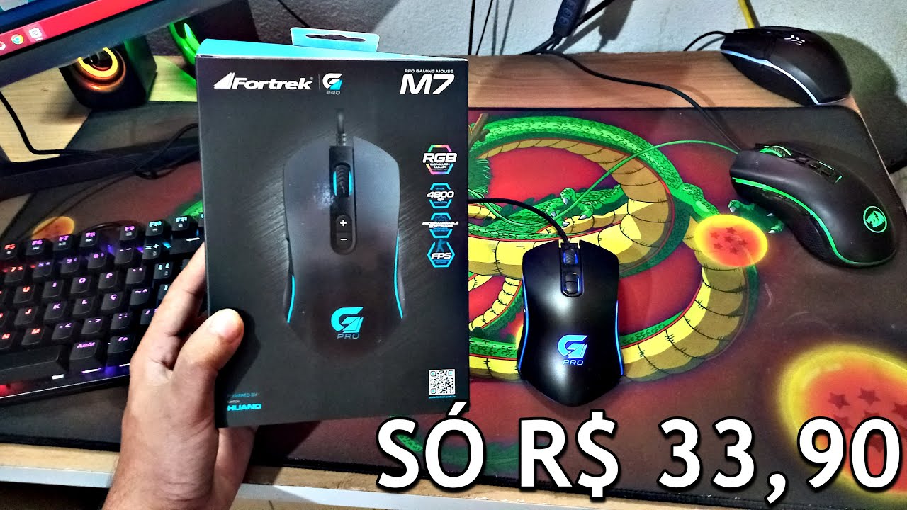 Fortrek PRO M7 RGB - Mouse Gamer DE 33 REAIS - YouTube