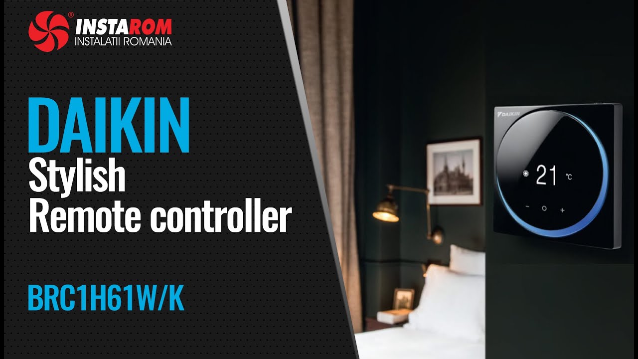 Daikin Stylish remote controller | BRC1H61W/K - YouTube