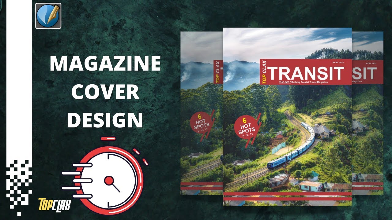 Transit Magazine Cover and Spread | Speed Art (Scribus) - YouTube