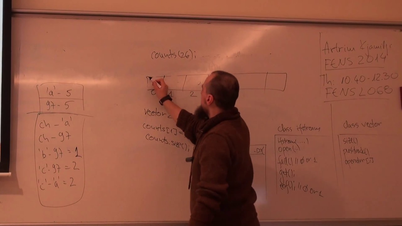 Cs204 Advanced Programming Week 1 12 Vectors Arrays File Inputoutput In C Youtube 9493