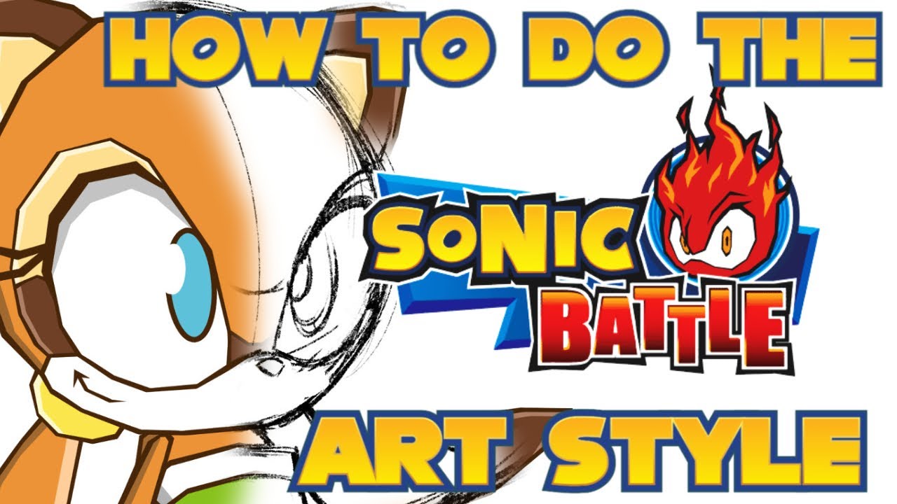 MVPando Art Tutorial Sonic Battle Art Style Tutorial - YouTube