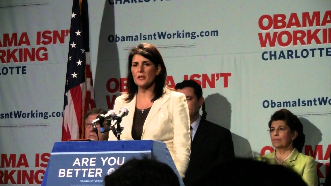 S.C. Gov. Nikki Haley says Obama insults women and minorities - YouTube