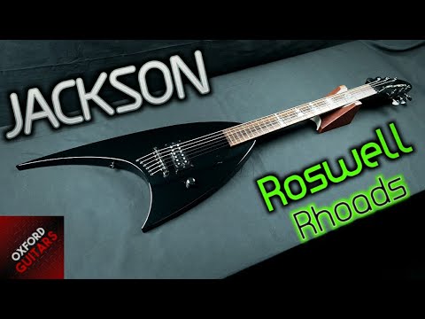 Jackson Roswell Rhoads RWR-1 Black 1998 Made in Japan guitar close up ...