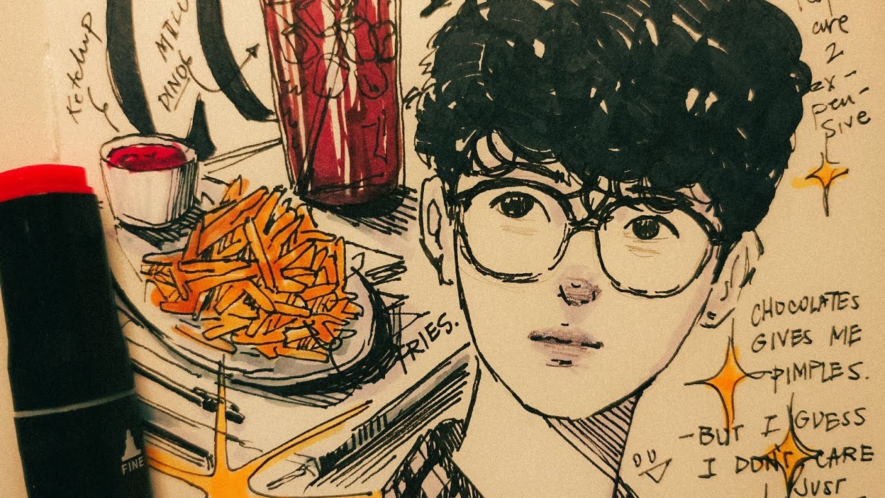 How random sketches look messy and clean at the same time - YouTube