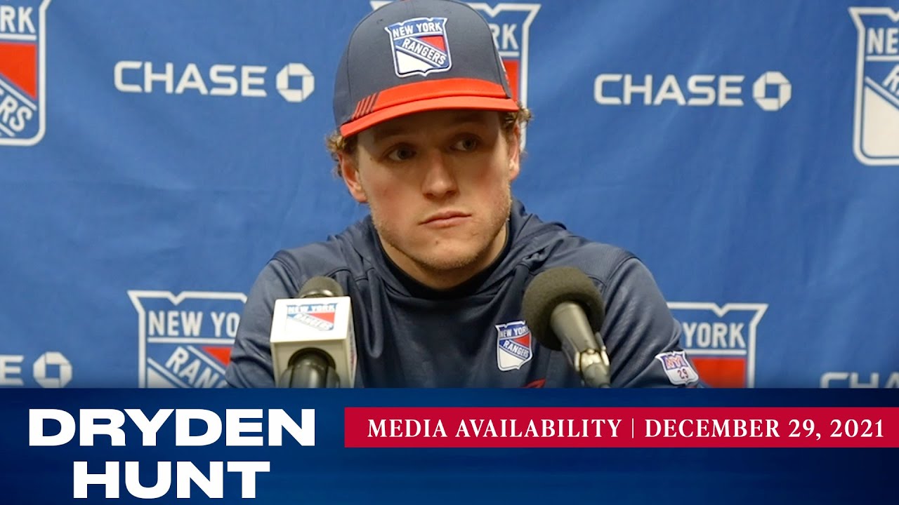 New York Rangers: Dryden Hunt Pregame Media Availability | Dec. 29 ...