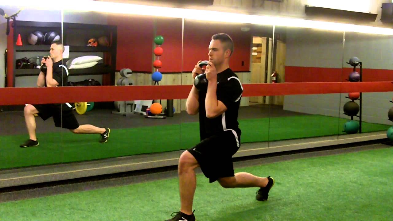 Split Squat Goblet Grip - YouTube