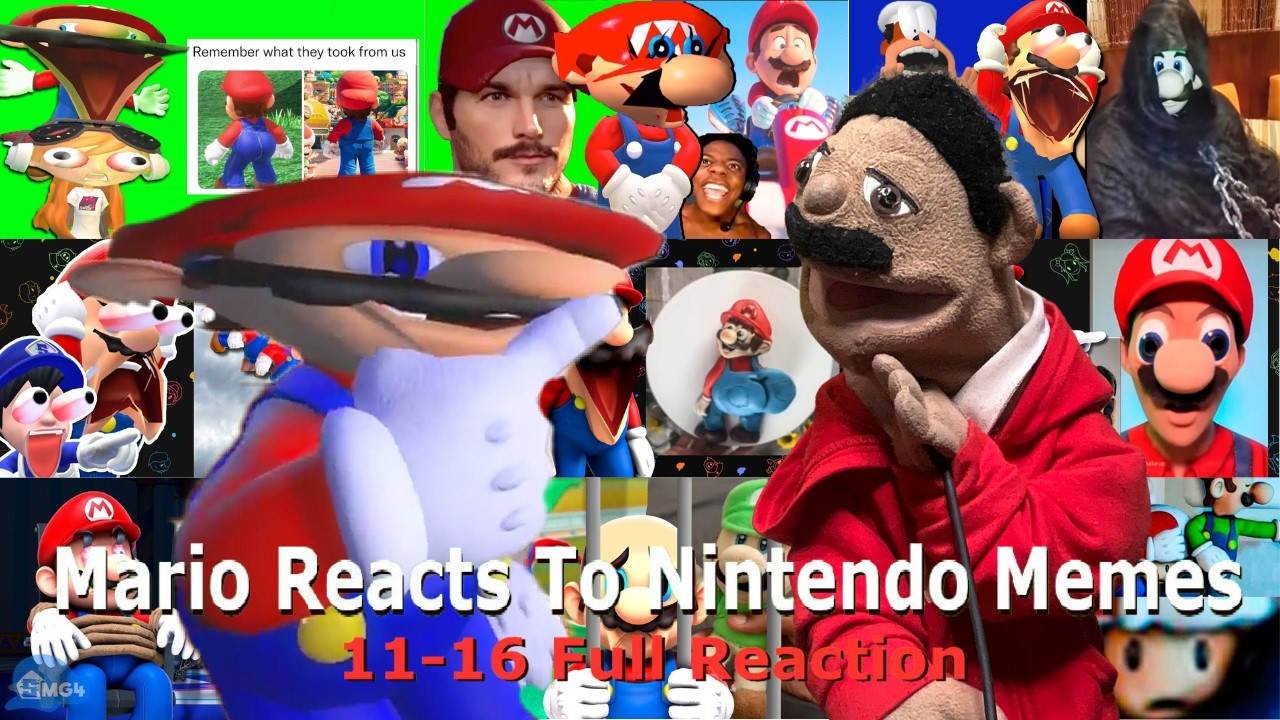 SMG4 Mario Reacts To Nintendo Memes Parts 11-16 Full Reaction - YouTube